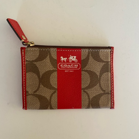 Coach | Accessories | Coach Key Holderkey Chain Zip Top Case | Poshmark